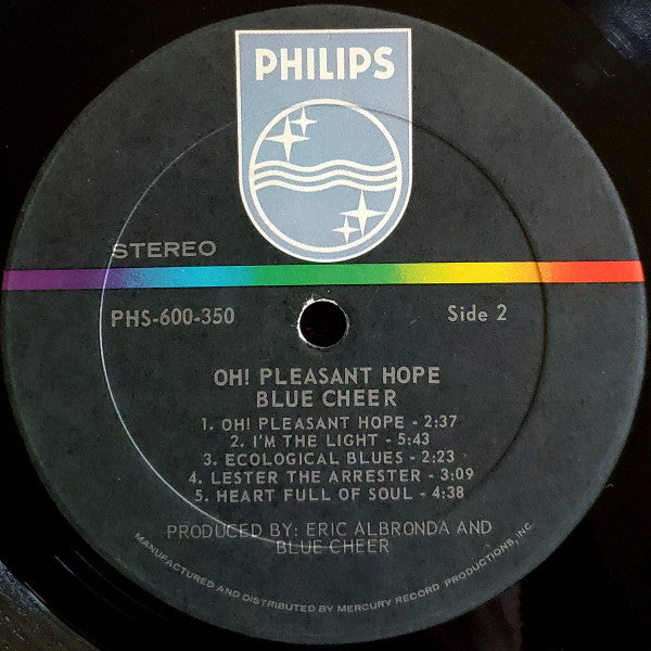 Blue Cheer – Oh! Pleasant Hope - 1971- Hard Rock, Folk Rock, Psychedel ...