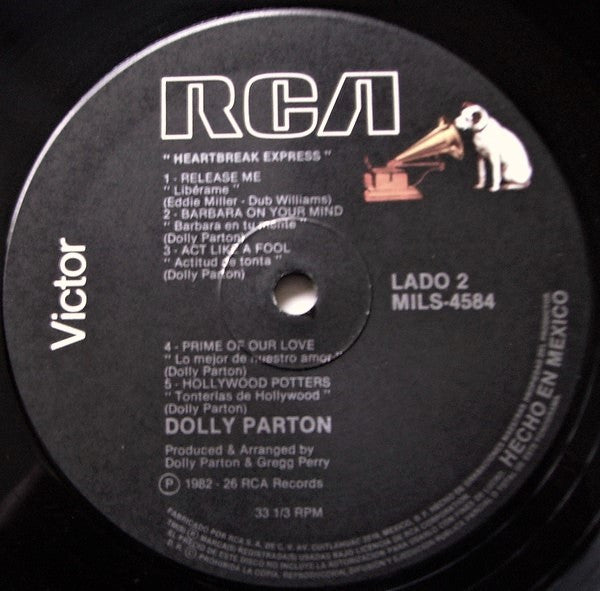 Dolly Parton – Heartbreak Express -1982-Folk, World, & Country Style ...