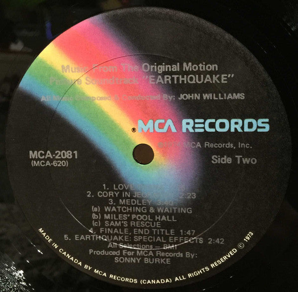Earthquake - Music From The Original Motion Picture Soundtrack - 1974 ...
