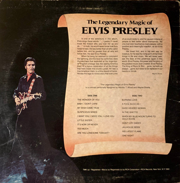 Elvis Presley – The Legendary Magic Of Elvis Presley - 1981-Rock, Folk ...