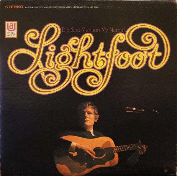 Gordon Lightfoot ‎– Did She Mention My Name - Folk Rock, Acoustic 1968 ...
