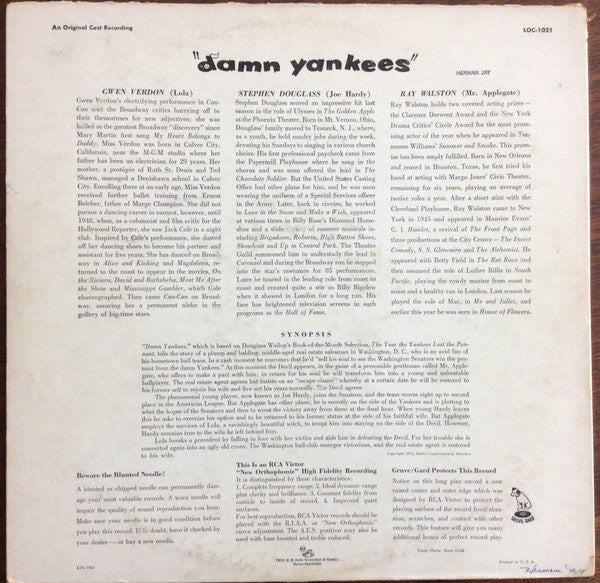 Gwen Verdon, Stephen Douglass With Ray Walston – Damn Yankees (An Orig ...