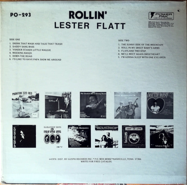 Lester Flatt – Rollin’ (Bluegrass / Country, 1976 Vinyl LP) – Retro ...