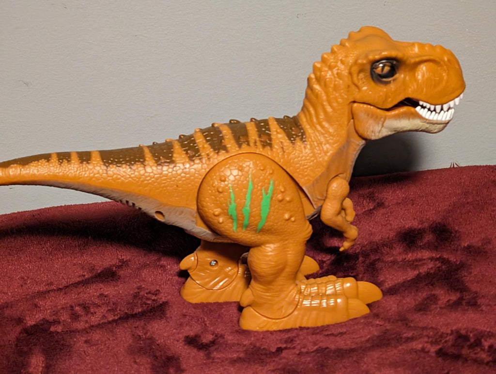 ZURU Robo Alive T-Rex Walking Robotic Dinosaur with Sounds Scars Moves ...