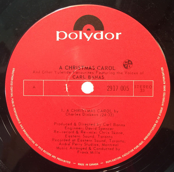 Carl Banas – Charles Dickens' A Christmas Carol 1971-Non-Music, Stage – Retro Revolution Records